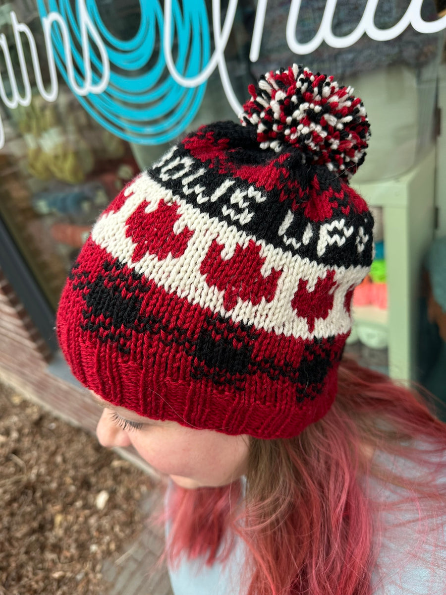 Elbows Up Plaid Toque Kit – Yarns Untangled